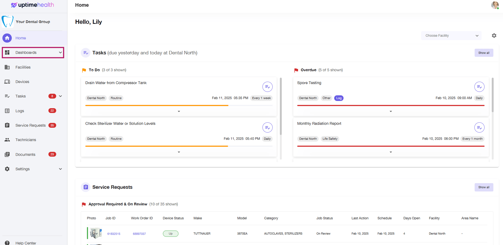 Where can I find Completed Logs?